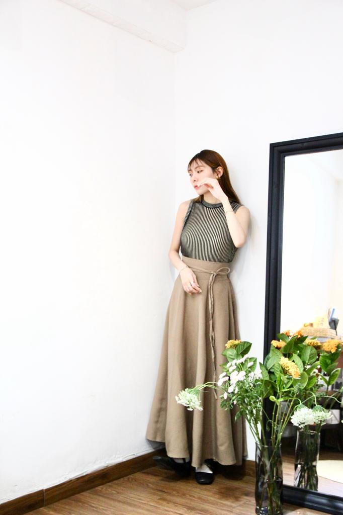 Ollie mocha strap skirt – Aurora Studio