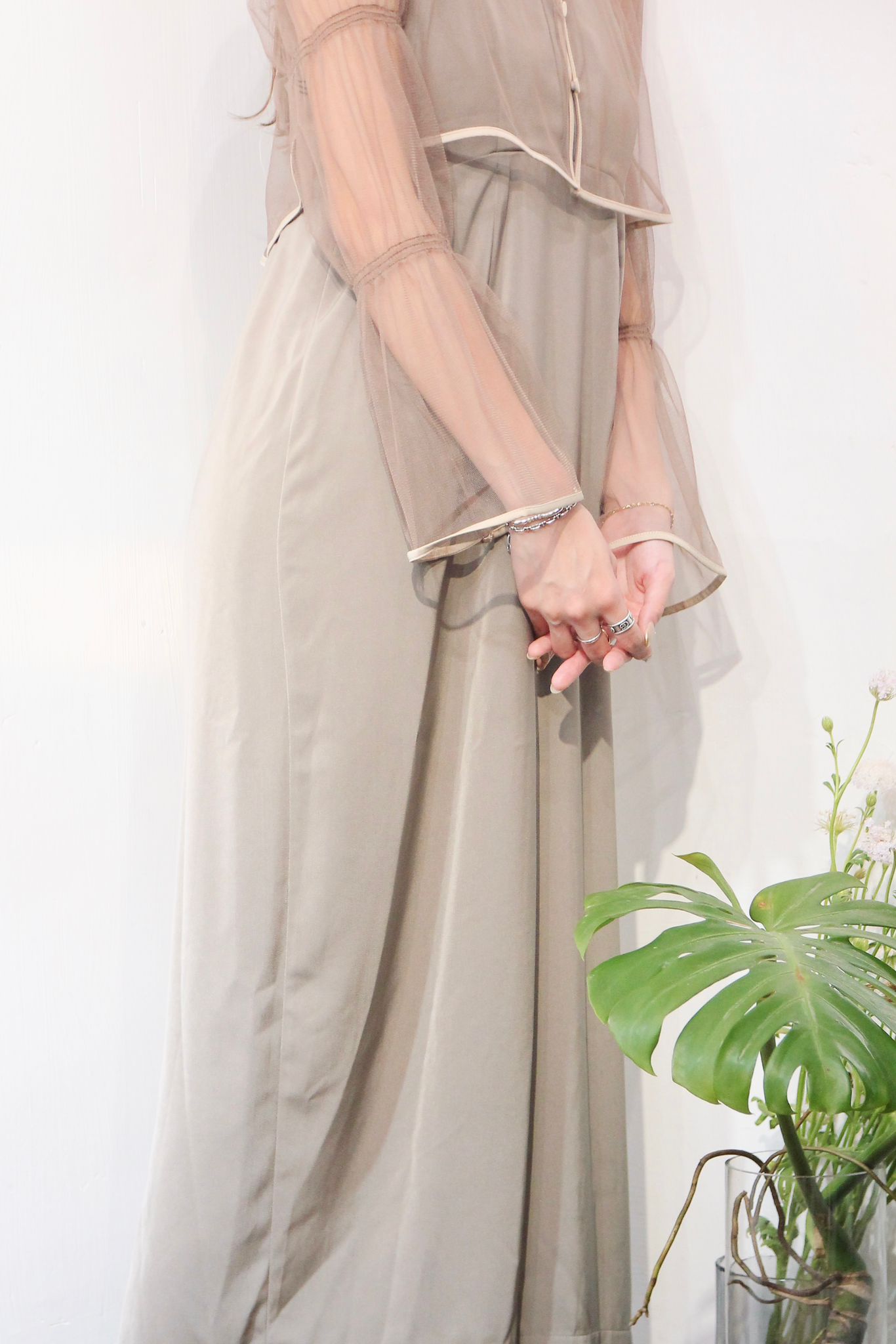 Lena hojicha sheer ops set (outer+ops) – Aurora Studio