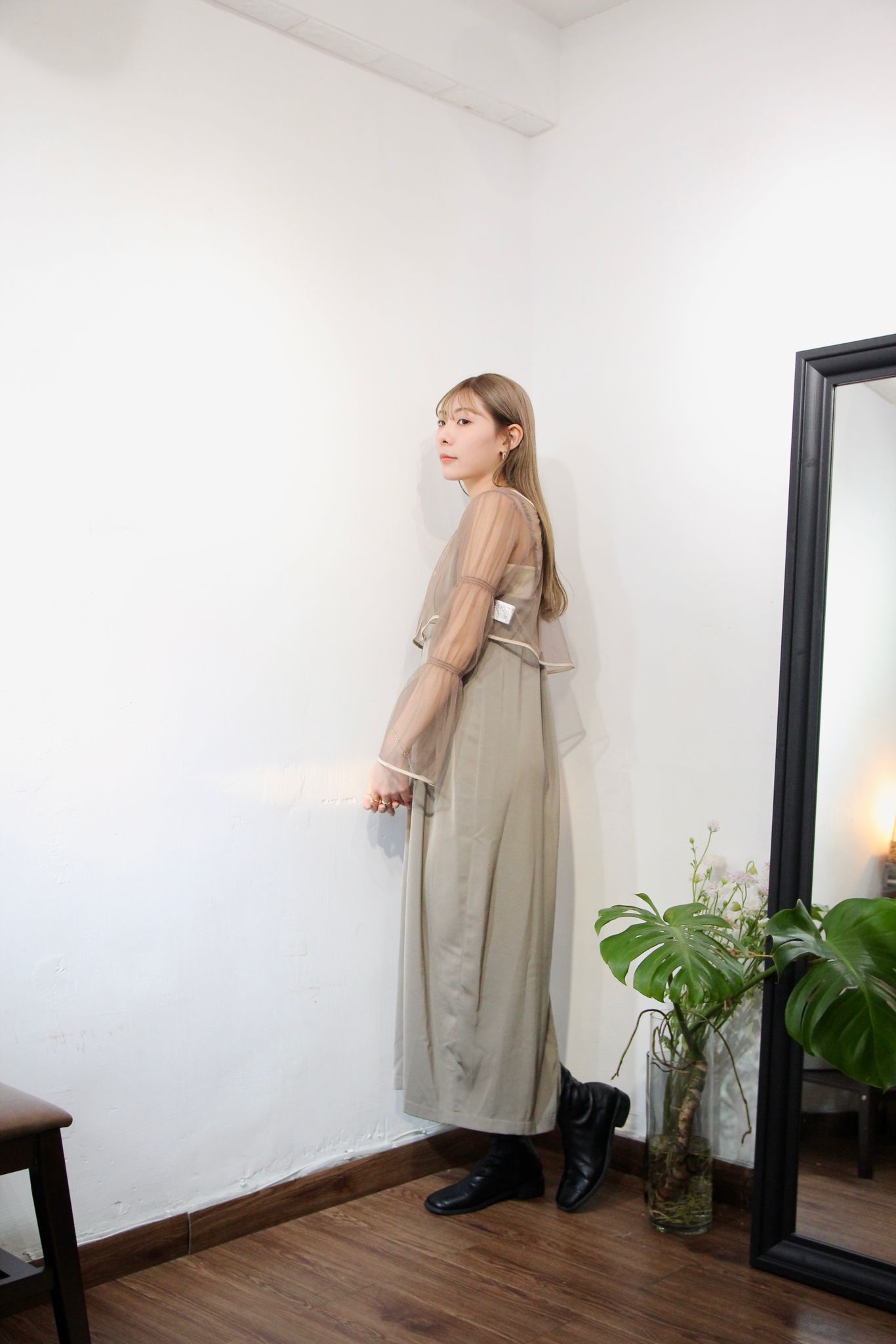 Lena hojicha sheer ops set (outer+ops) – Aurora Studio