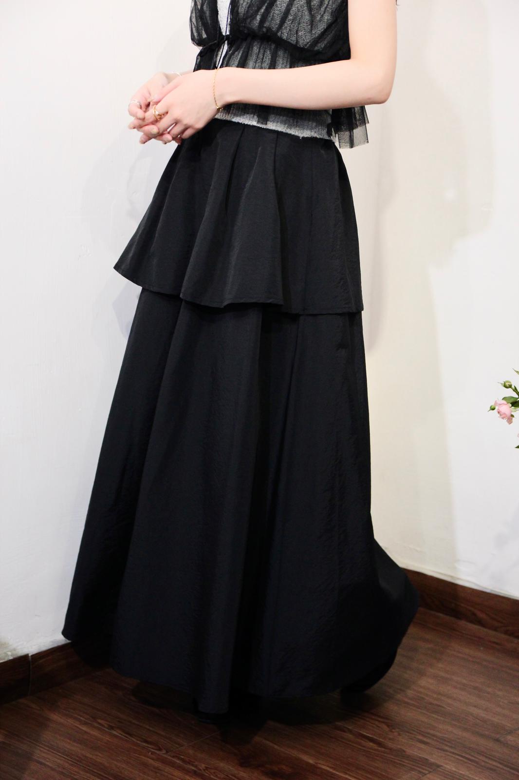 Sheer black string layer vest – Aurora Studio